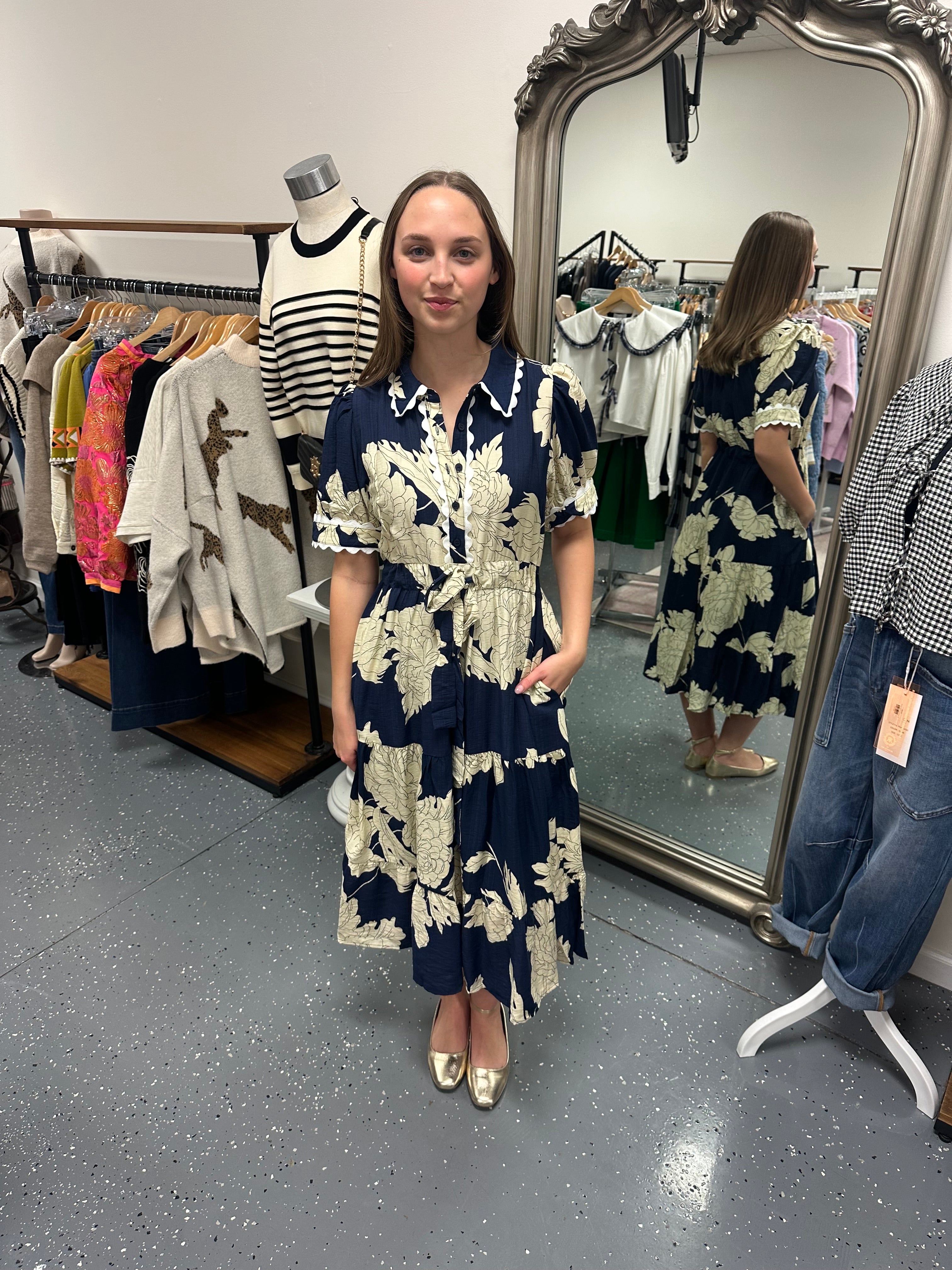 The Hailey Midi Dress – Kelly & Kate Boutique